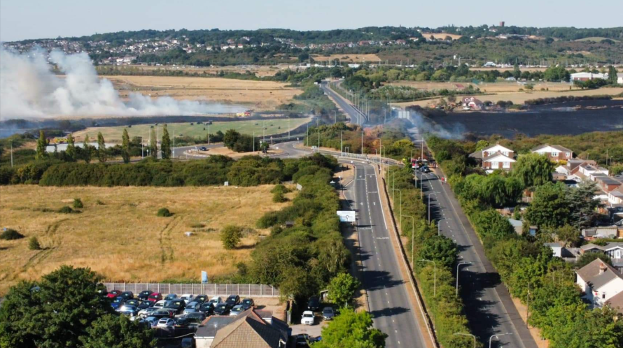 West Canvey Marsh | Canvey Marsh area fire | CanveyIsland.org