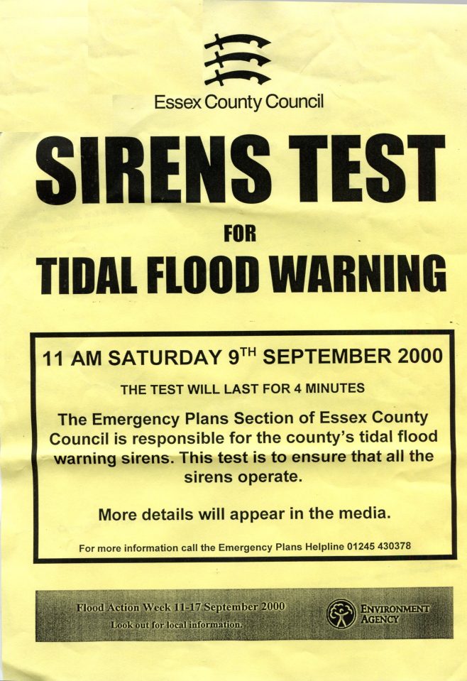 Sirens Test | The Great Flood | CanveyIsland.org