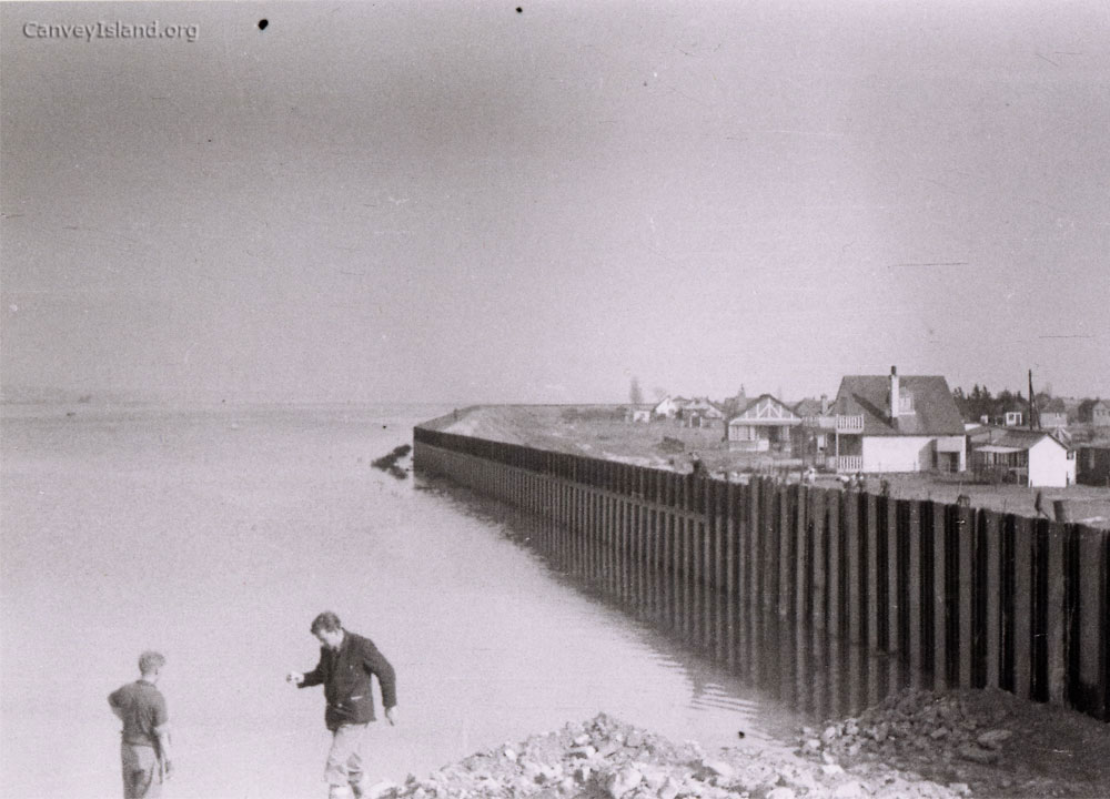 Rebuilding the Seawall in 1953 | 1953 Seawall, 1950s and beyond ...