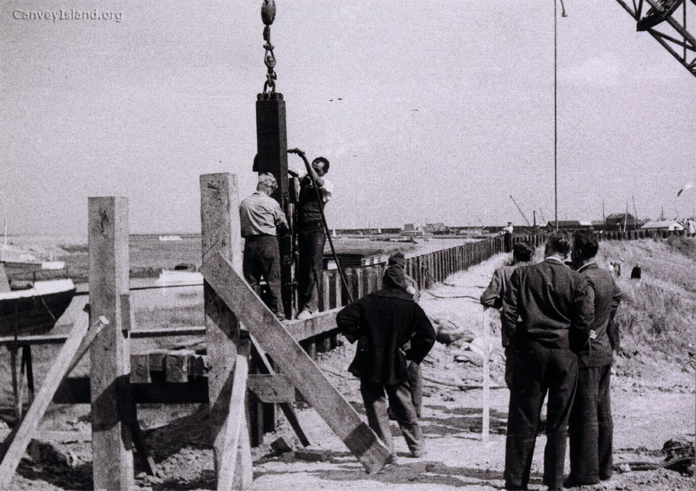 Rebuilding the Seawall in 1953 | 1953 Seawall, 1950s and beyond ...